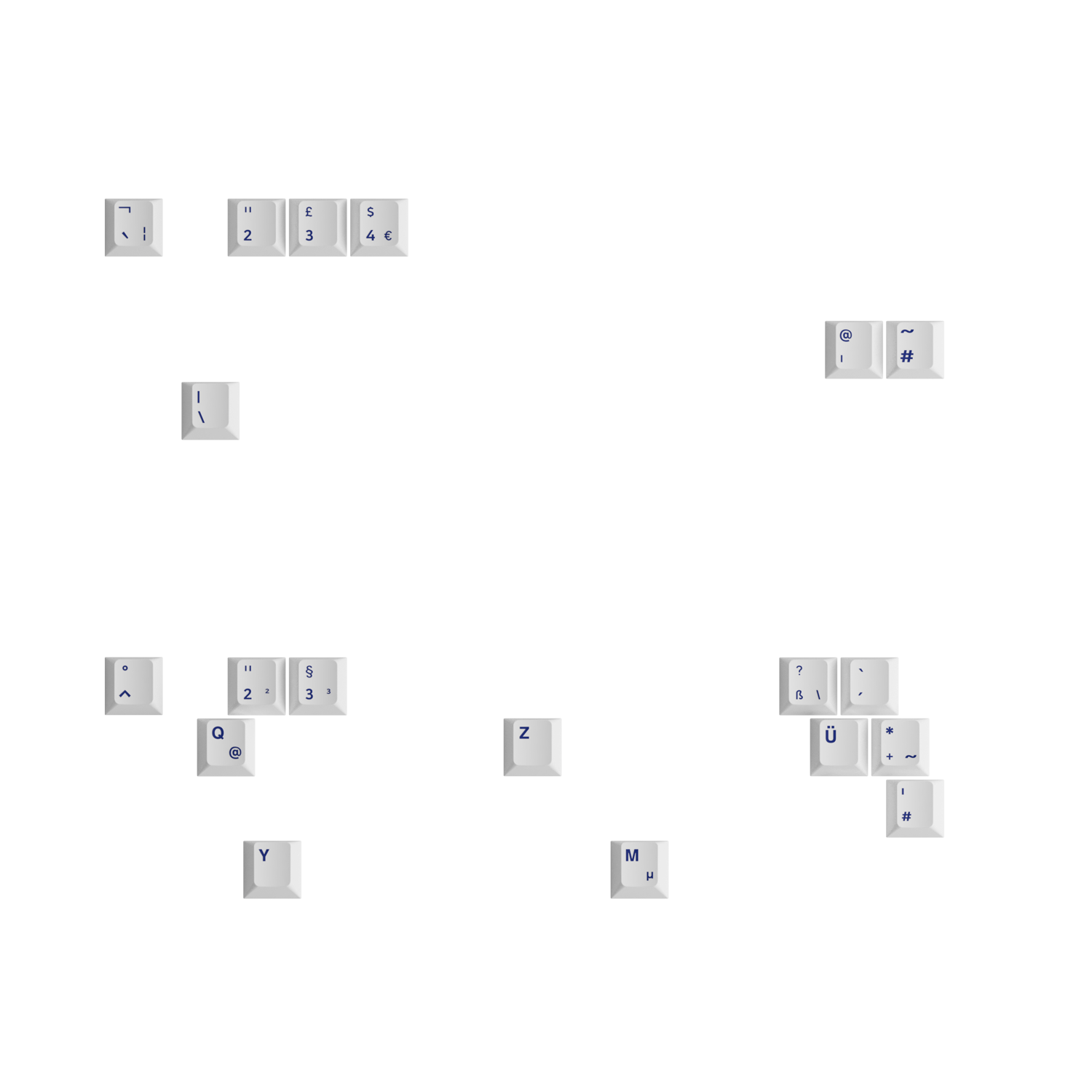 Akko ISO-DE Extra Tastenkappen Set (21 Tasten) - AKKO Germany