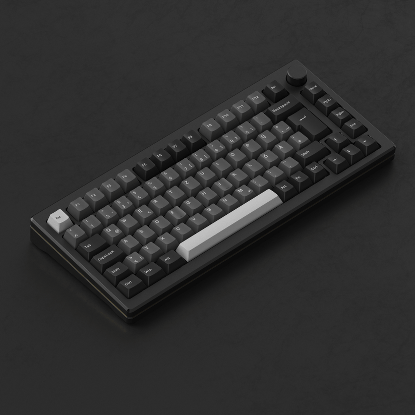 MOD 007B HE Black & Silver ISO Keyboard - AKKO Germany